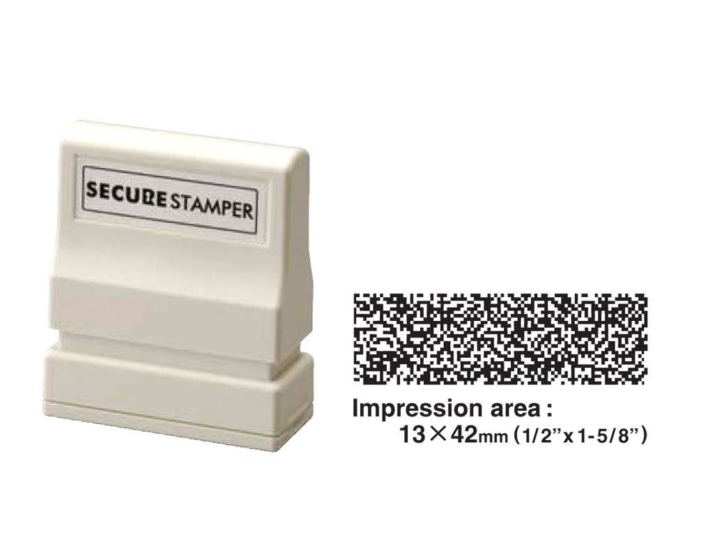 Secure Stamper Redacting Stamp from Indiana Stamp | 1/2" x 1-5/8"