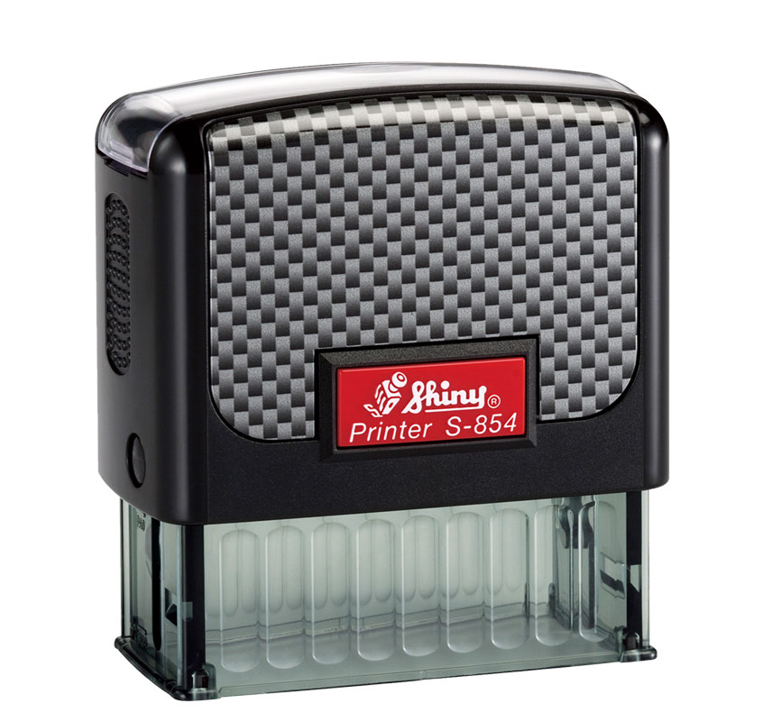 Buy Shiny S-854 Self-inking rubber hand stamps from Indiana Stamp, located in Fort Wayne, Indiana