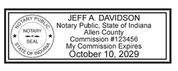 Professional Notary Public Stamp
