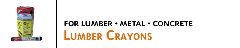 No-Melt Lumber Crayons | For Wood, Metal, Concrete & more