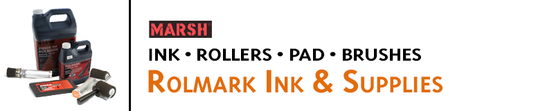 Rolmark Ink & Supplies | Pad, Express, Fountain Brush & Rollers