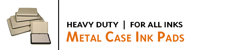 Metal Case Ink Pads | For Heavy Duty Stamping & All Inks