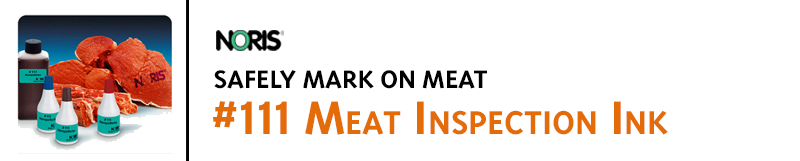 #111 Noris Ink | For stamping directly onto meat