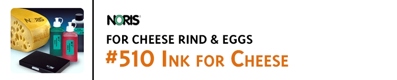 #510 ink for stamping on cheese rind.