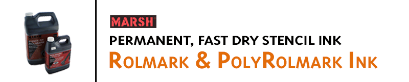 Marsh Rolmark & PolyRolmark Stencil Ink | Permanent & Waterproof