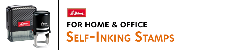 Shiny Self-Inking Stamps are excellent for home and office